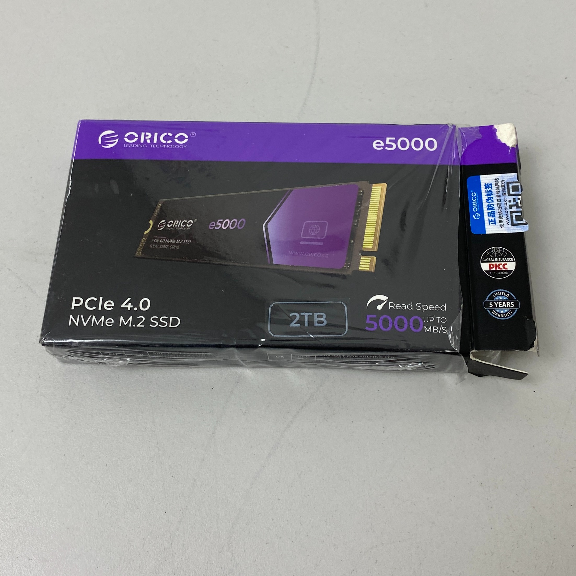 New ORICO e5000 2TB SSD, M.2 NVMe PCIe Genx4 2280 5000MB/s PS5 ...